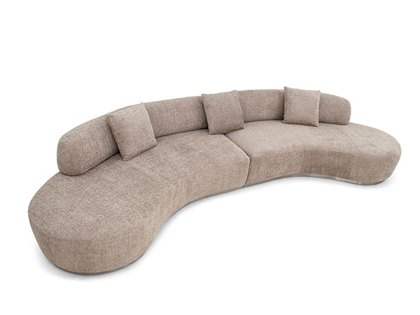 Curve Fabric Modern Sofa Gray Yellow Blue Living Room Furniture – Evergo Furniture Co., Ltd.